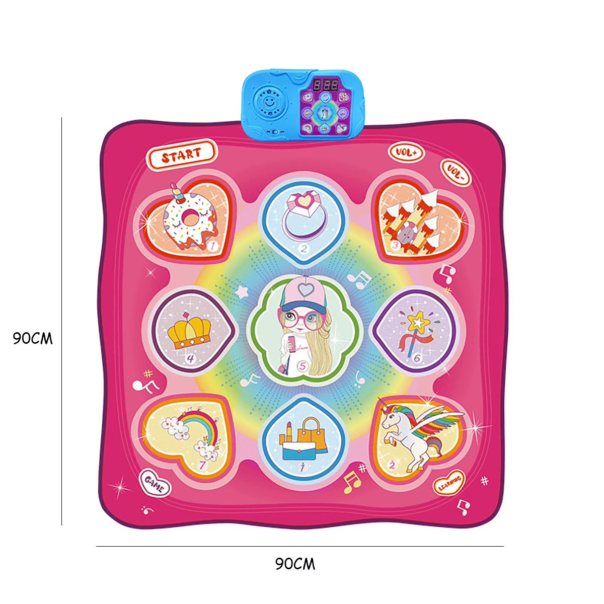 Dance Mat, 3 Game Modes Electronic Music Dance Pad, Interactive Dance ...