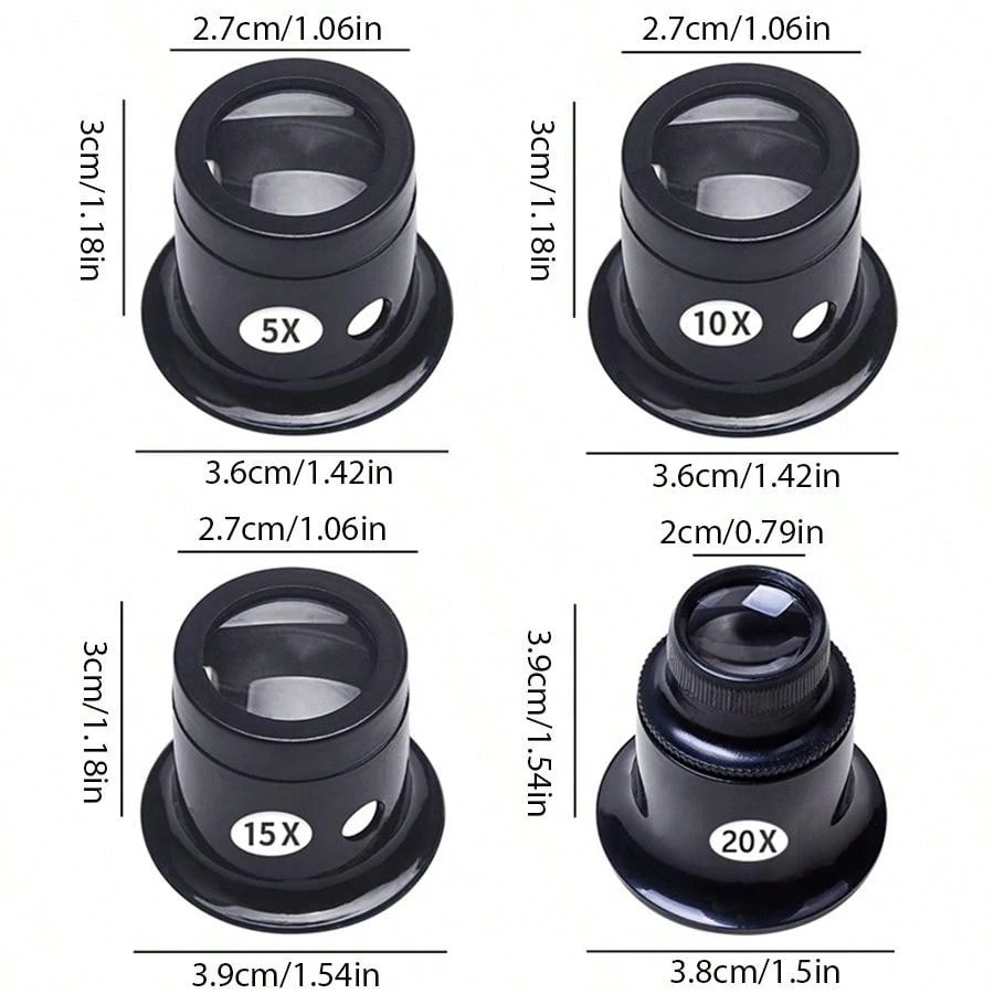 Watch Repair Tool Magnifier 5x 10x 15x 20x Magnifying Glass Single ...