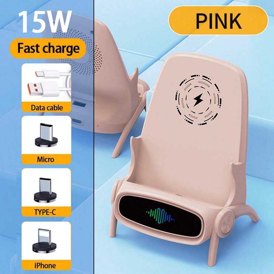 15w Magnetic Wireless Charger, Dual Mode, Desktop Phone Holder ...