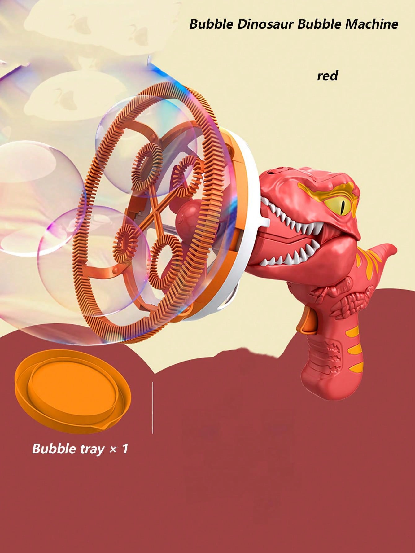 One Piece Electric Kids Fan Dinosaur Bubble Gun Bubble In Bubble ...