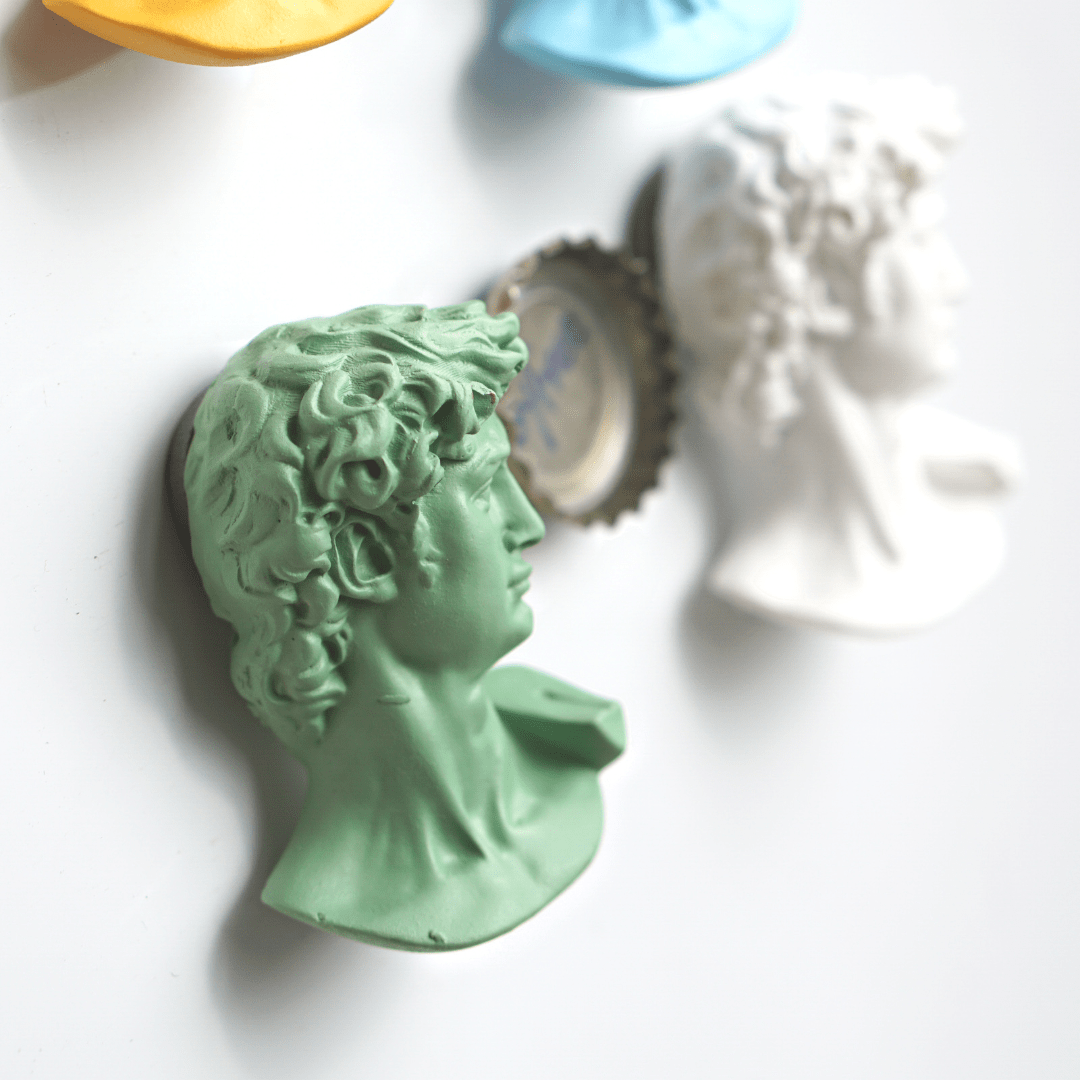 1pc David Fridge Magnet, Plaster Statue Style, Italy Character Design ...