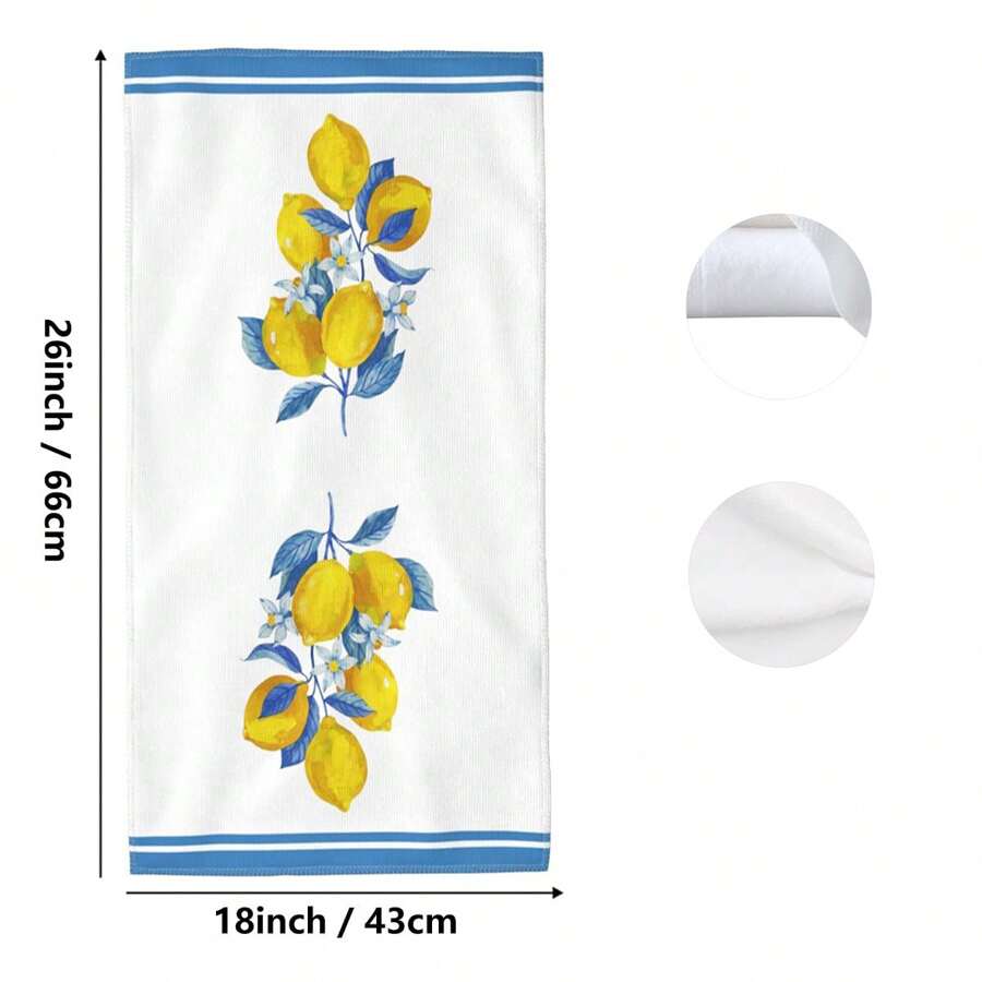 2PCS Lemon Kitchen Dish Towel 18 X 26, Practical Nice Gifts For Bestie ...
