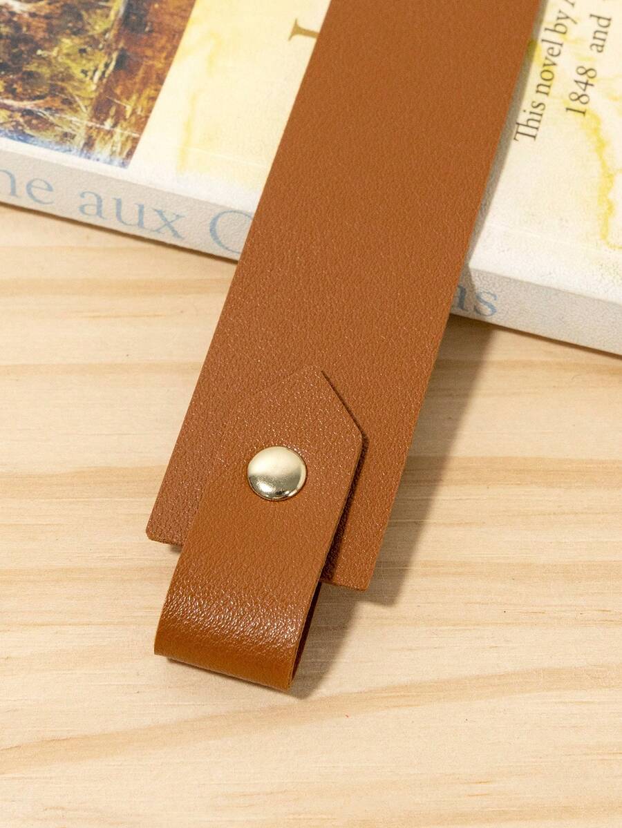 Rectangular Bookmark, Brown, Minimalist Style, Page Clip, Mini ...