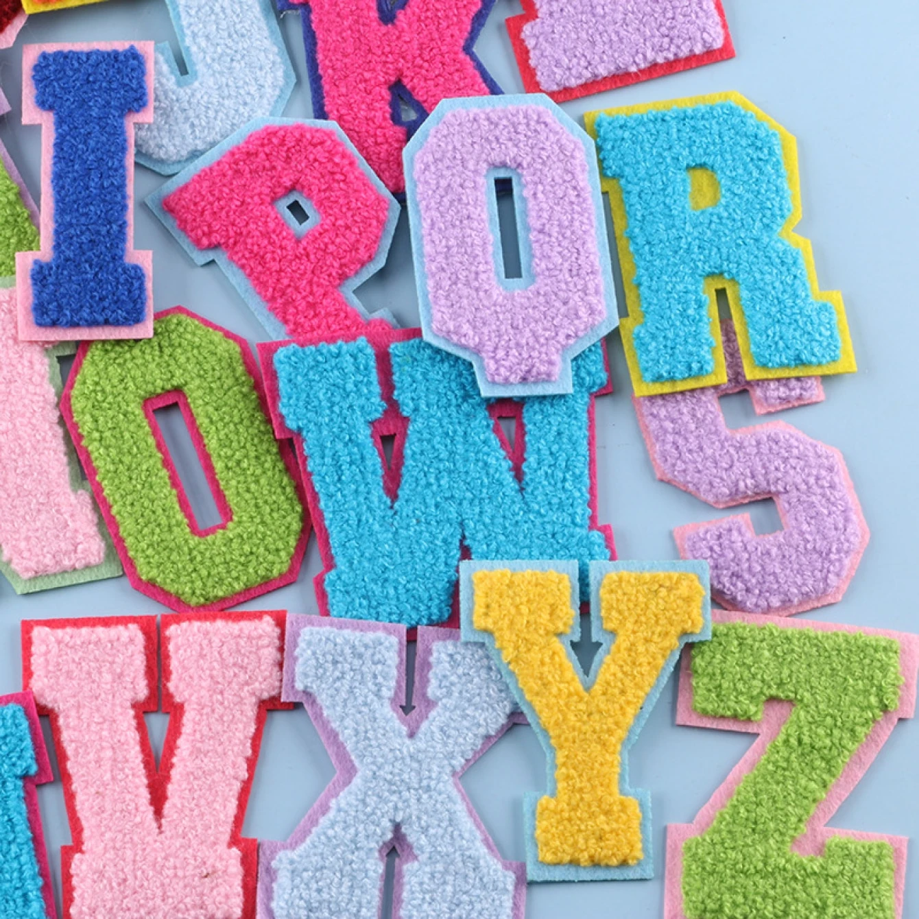 1set 26pcs New Multicolor Diy Letter Patch Embroidered Iron-On Patches ...