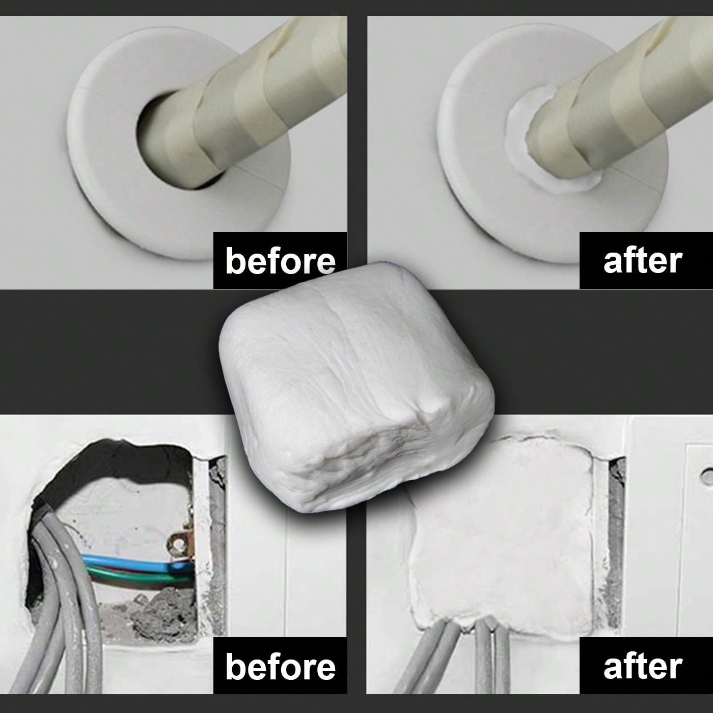 3/5/10pcs Air Conditioning Hole Sealing Putty, Fireproof Putty ...