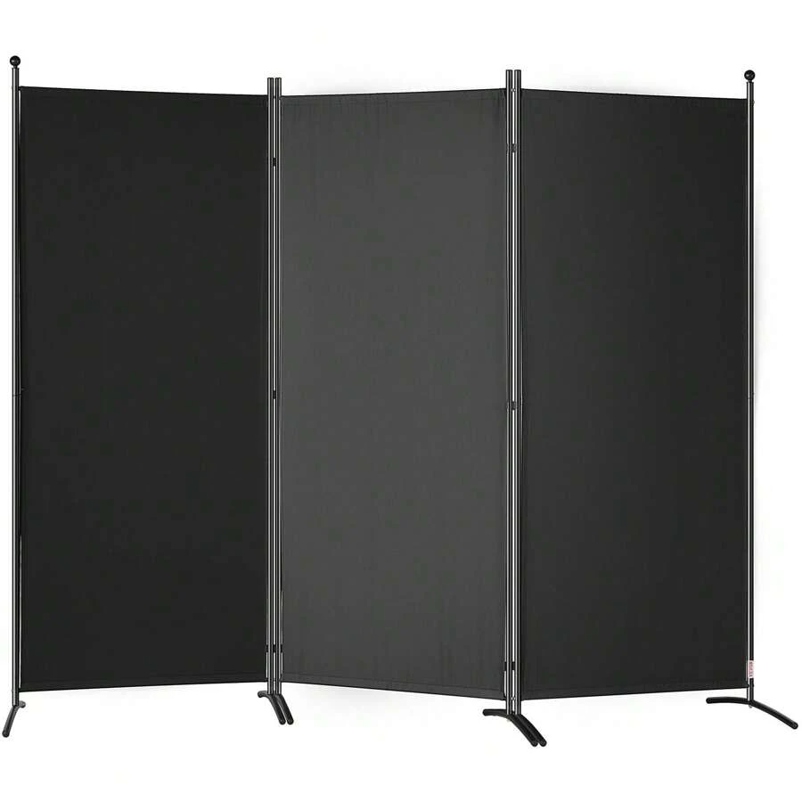 3 Panel Room Divider, 6.1ft High Room Dividers And Folding Privacy ...