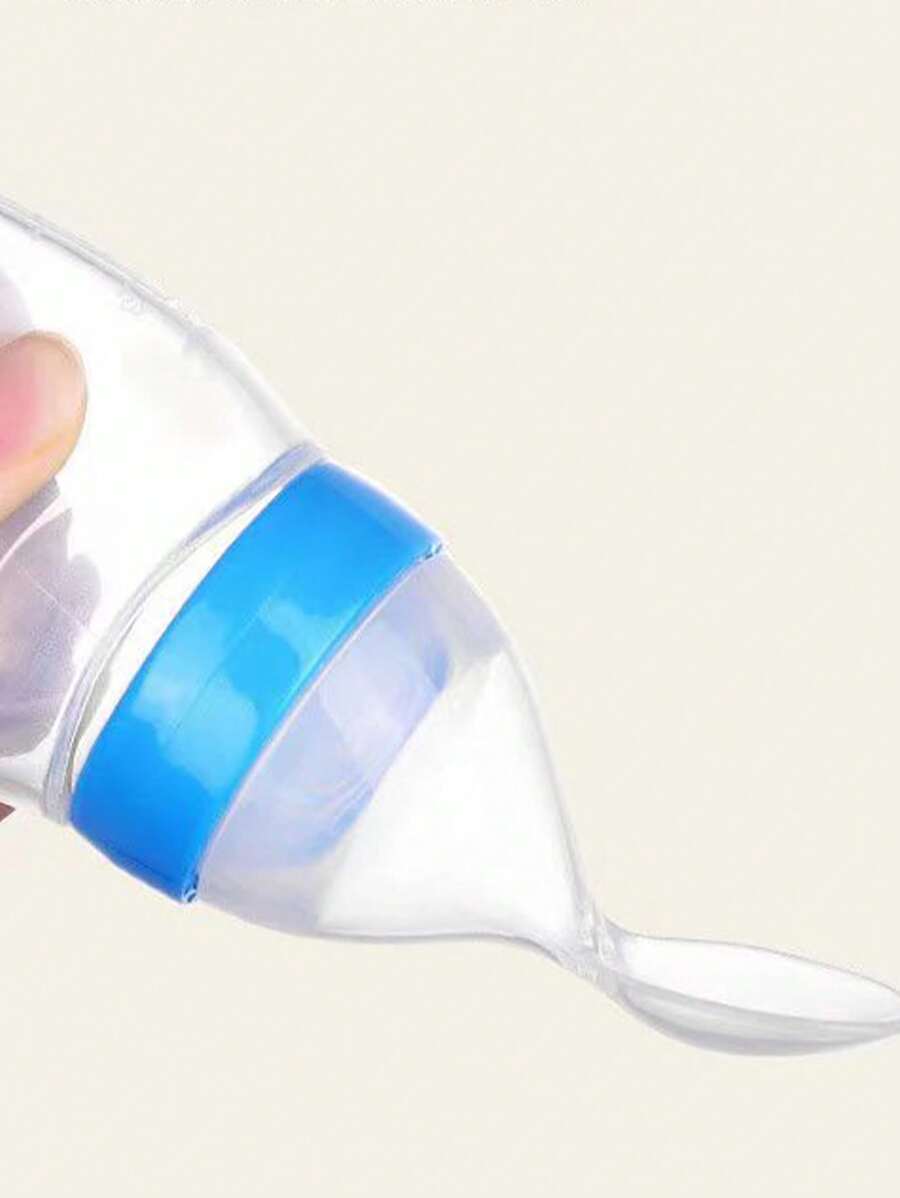Baby Rice Paste Bottle, Silicone Milk Bottle With Squeeze Spoon ...