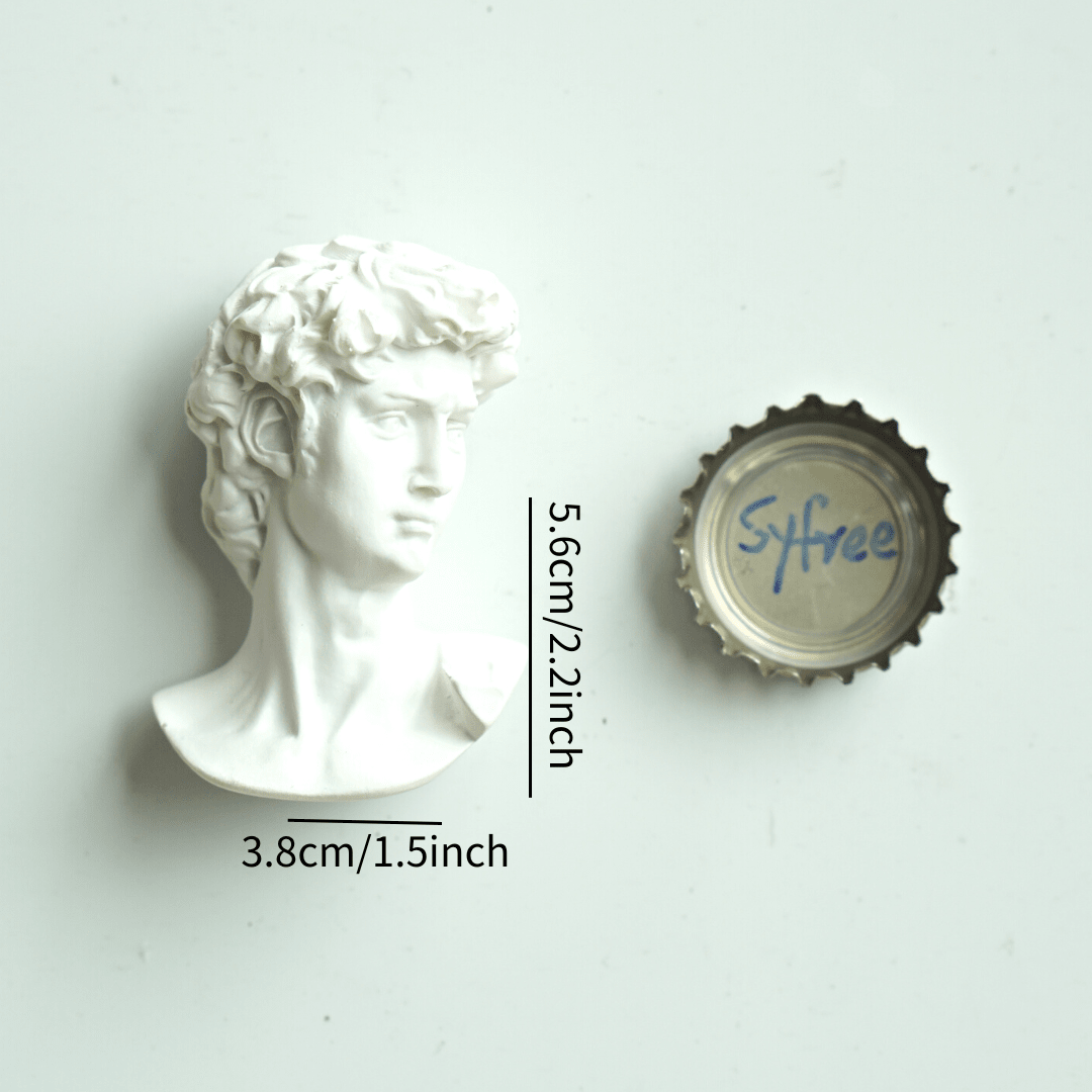 1pc David Fridge Magnet, Plaster Statue Style, Italy Character Design ...