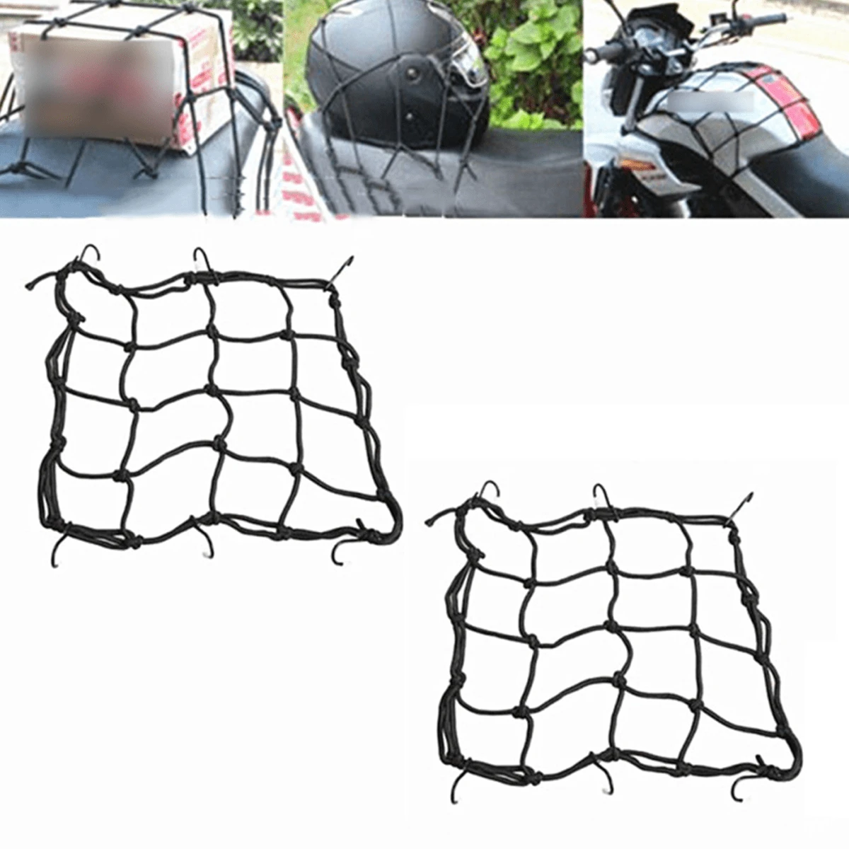 1pc 30x30cm Motorcycle Helmet Net, Fuel Tank Mesh Cover, Modification ...