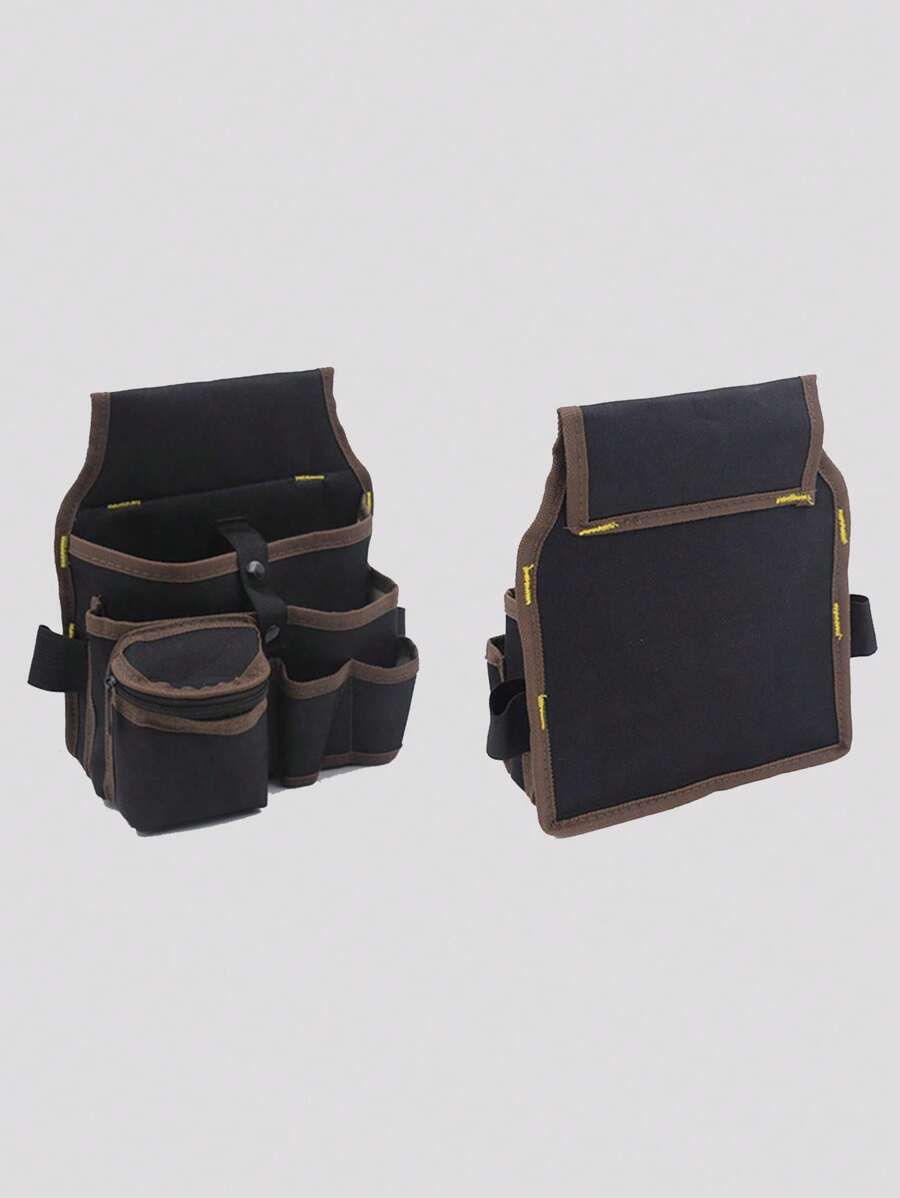 1PC Heavy-Duty Black Electrician Tool Pouch - Multifunctional Design ...