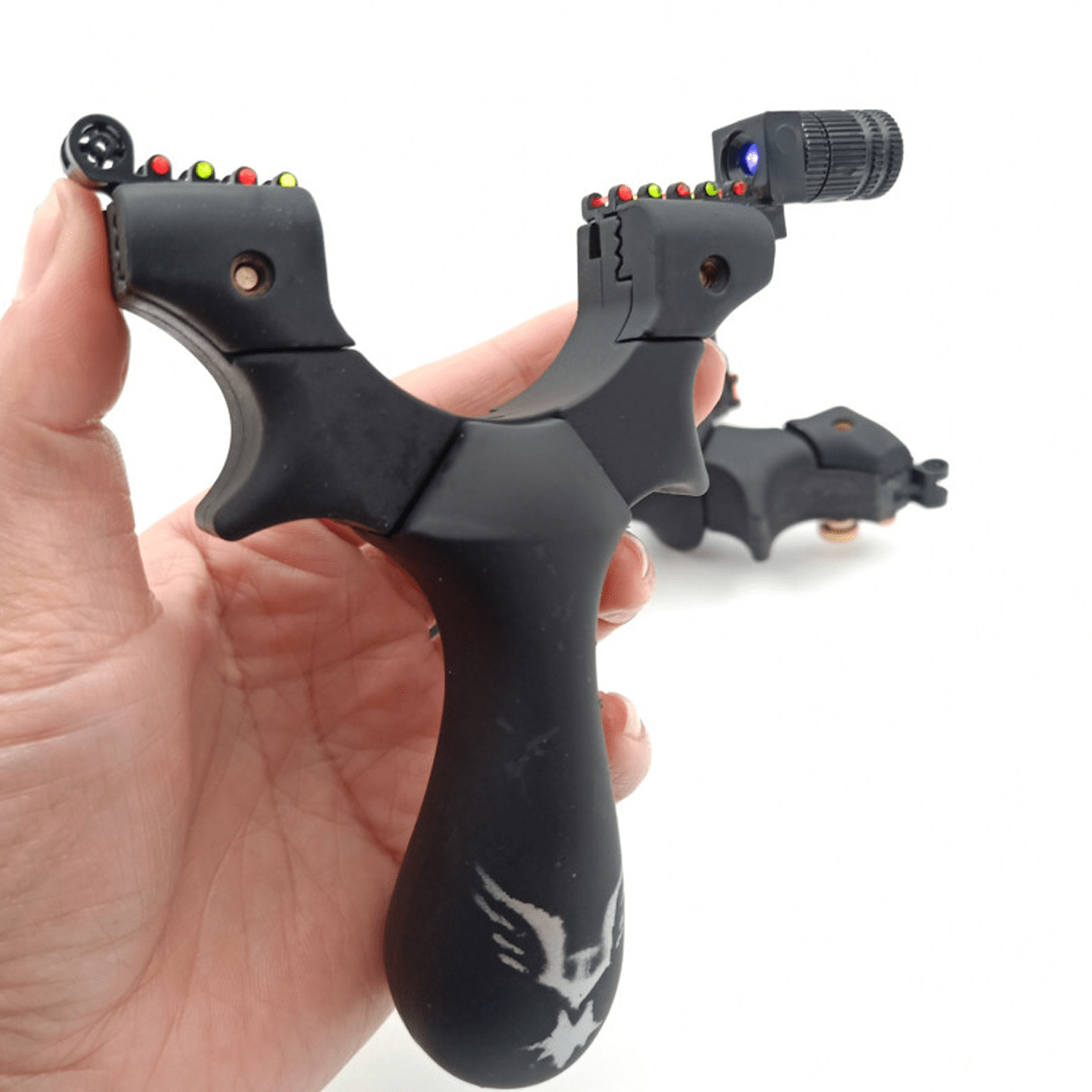 1pc Abs Laser Slingshot Resin Light Aiming Fast Pressure Slingshot ...