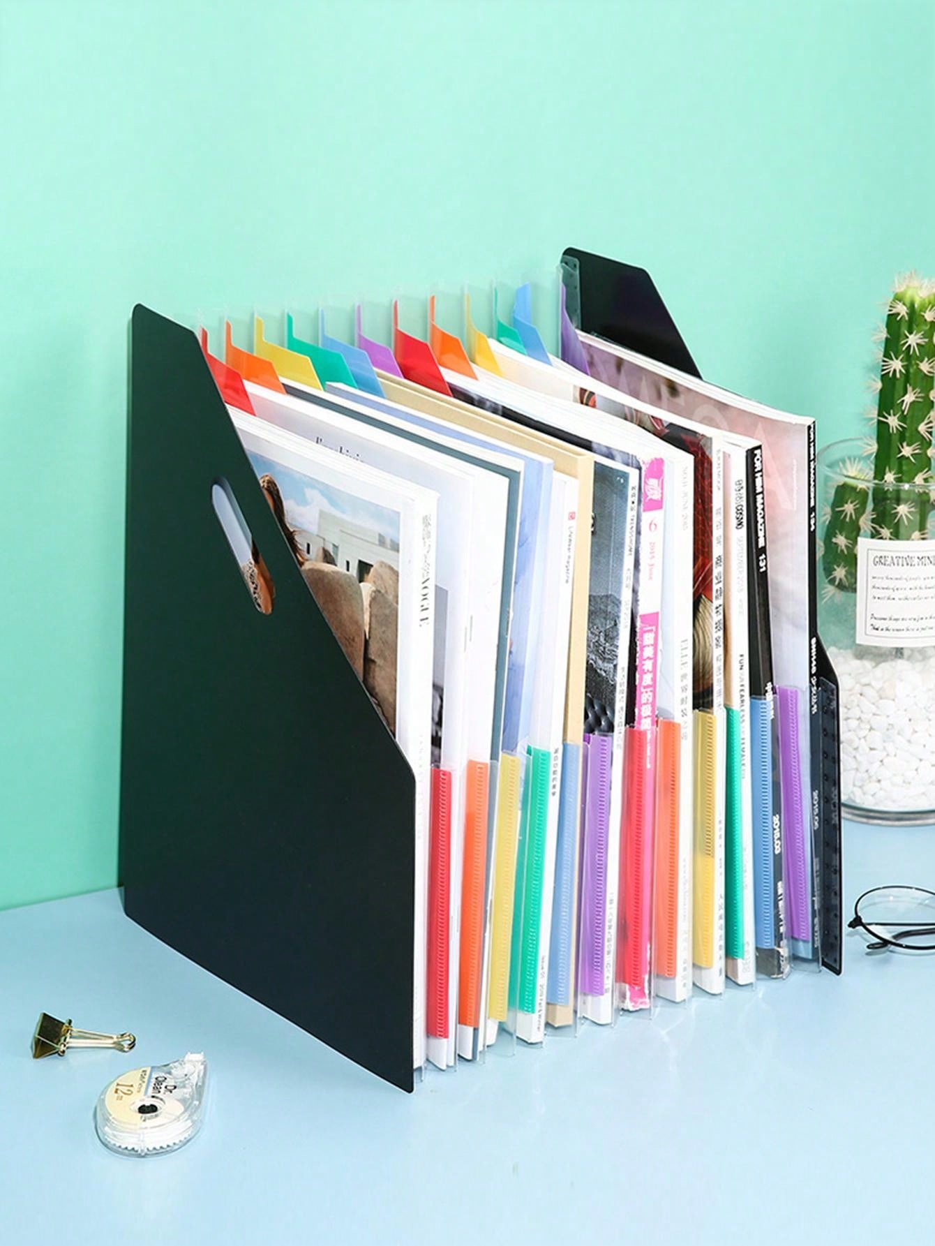 13-Pocket Expandable A4 Accordion Folder With Slanted Flap, Ideal For ...