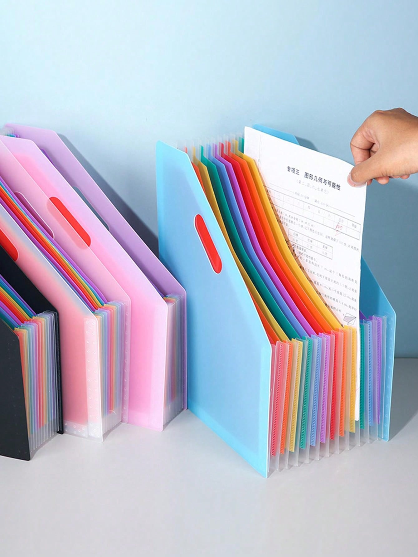 13-Pocket Expandable A4 Accordion Folder With Slanted Flap, Ideal For ...