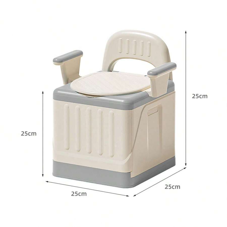 Portable Folding Elderly Toilet Seat, Adults Commode - With Bucket And ...