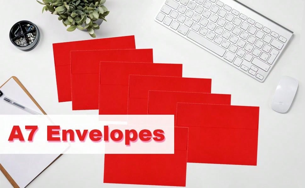 50 Packs 5x7 Envelopes, A7 Envelopes, 5x7 Envelopes For Invitations ...