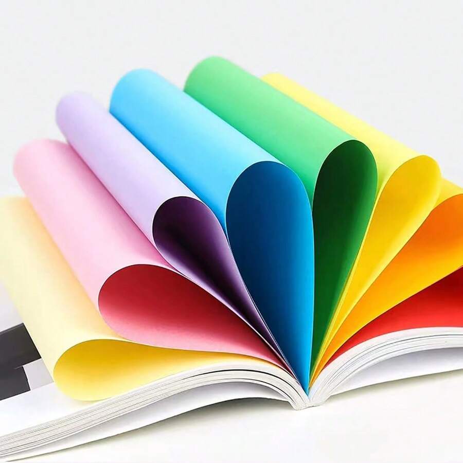 100pcs Color A4 Paper Origami Handmade Paper Color Paper Reprint Paper ...