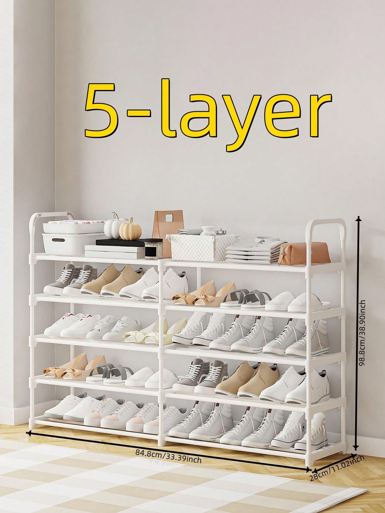 1pc Widened Shoe Rack With Multi-Layer, Simple Storage Rack, Easy ...