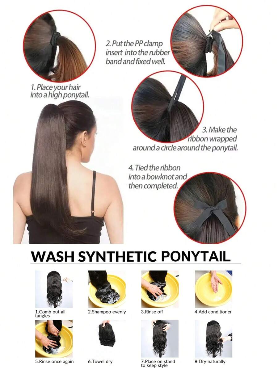 Draws String Pontail Curly Wig Ribbon Hair Extensions High Temperature ... Draws String Pontail Curly Wig Ribbon Hair Extensions High Temperature ...