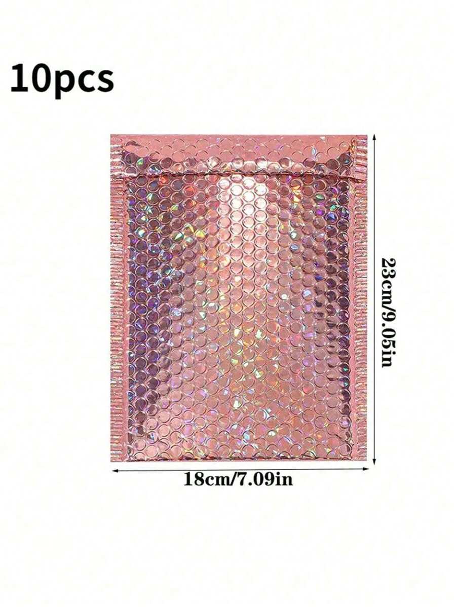 10pcs Hot Stamping Pink Bubble Bags, Self-Adhesive Envelope Bags, Shock ...