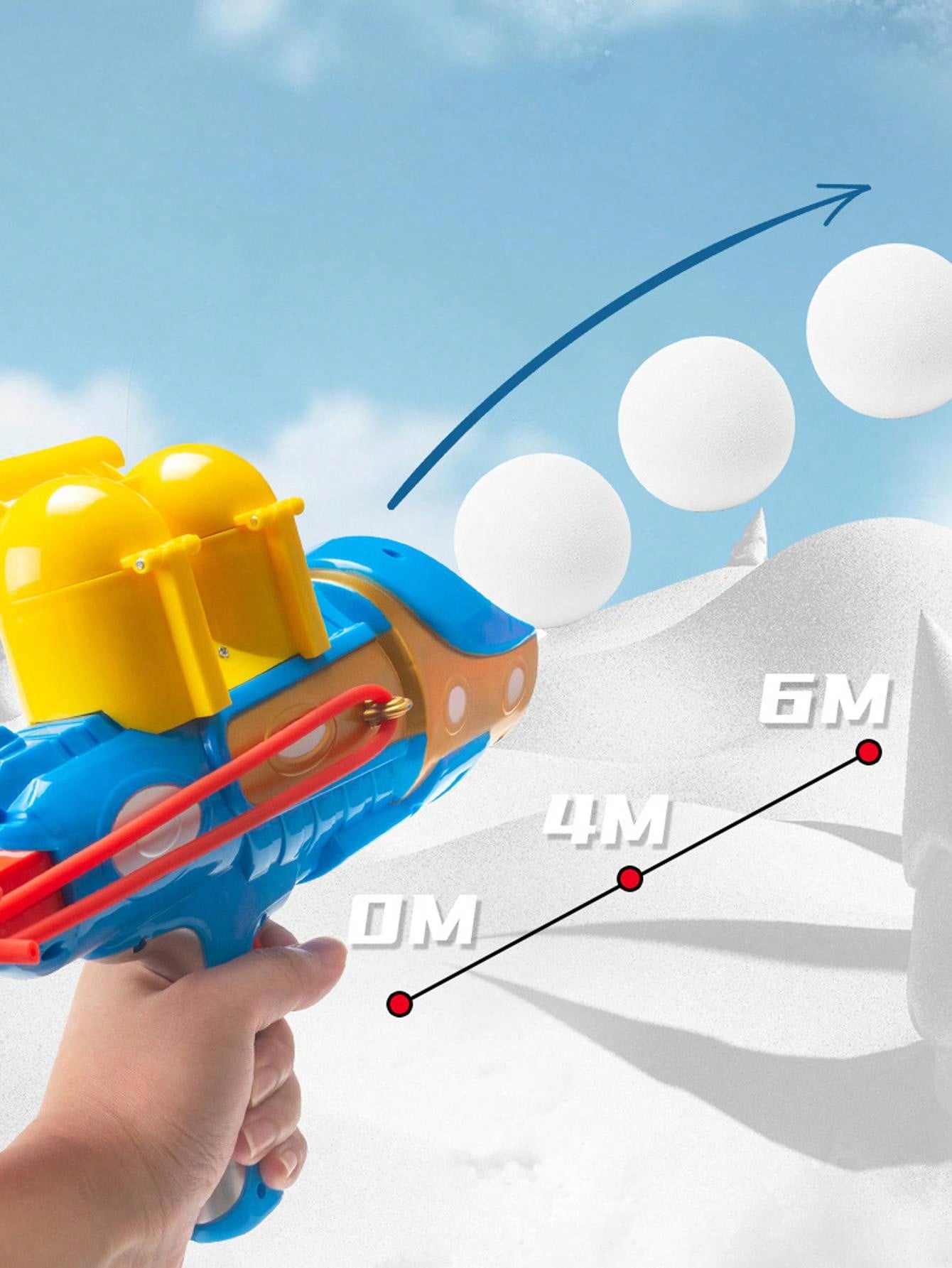 1pc Youth Funny Snowball Gun With Soft Foam Ball Launcher Winter ...