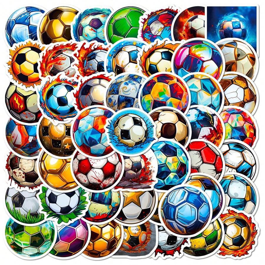 50pcs/Pack World Cup Football Cartoon Sticker, Suitable For Decorating ...