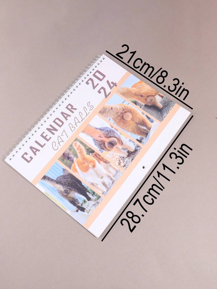 1 Pc Fun Cat Calendar - Fun Gifts - Cat Butt Calendar 2024 - Fancy ...