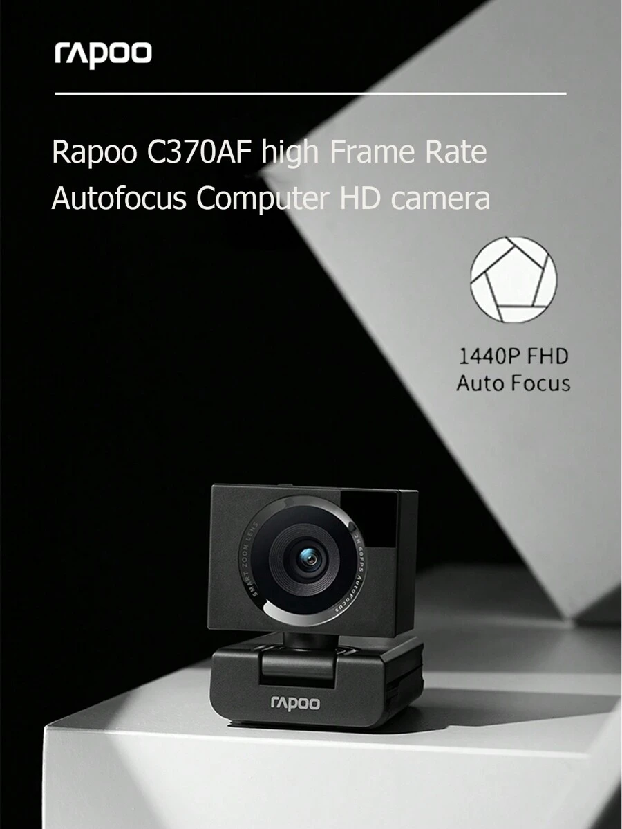 RAPOO C370AF 60fps Autofocus Camera Computer HD 2K Camera 85.8-Degree ...