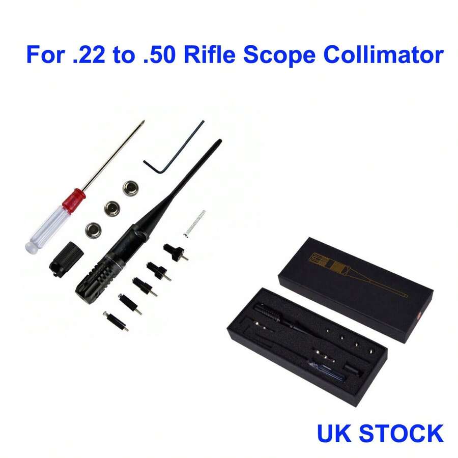 Red Dot Laser Bore Sighter Kit For .22 To .50 Caliber Rifle Scope Gun ...