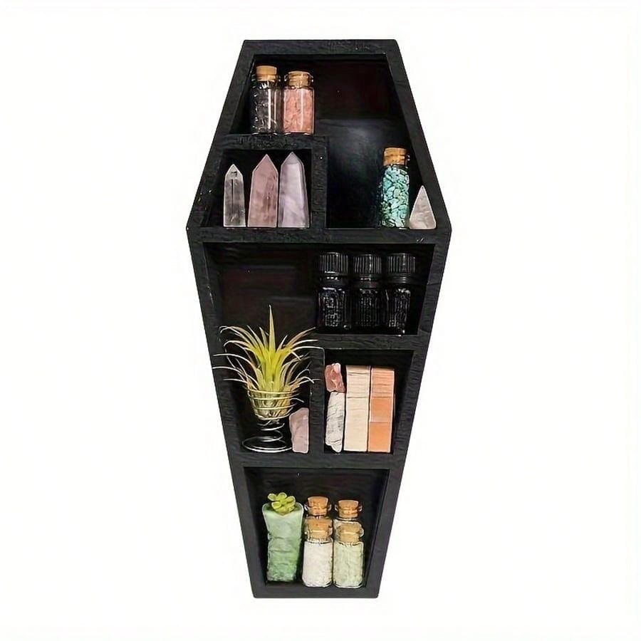 1pc Gothic Style Coffin Display Case - Desktop Or Wall Mount Decorative ...