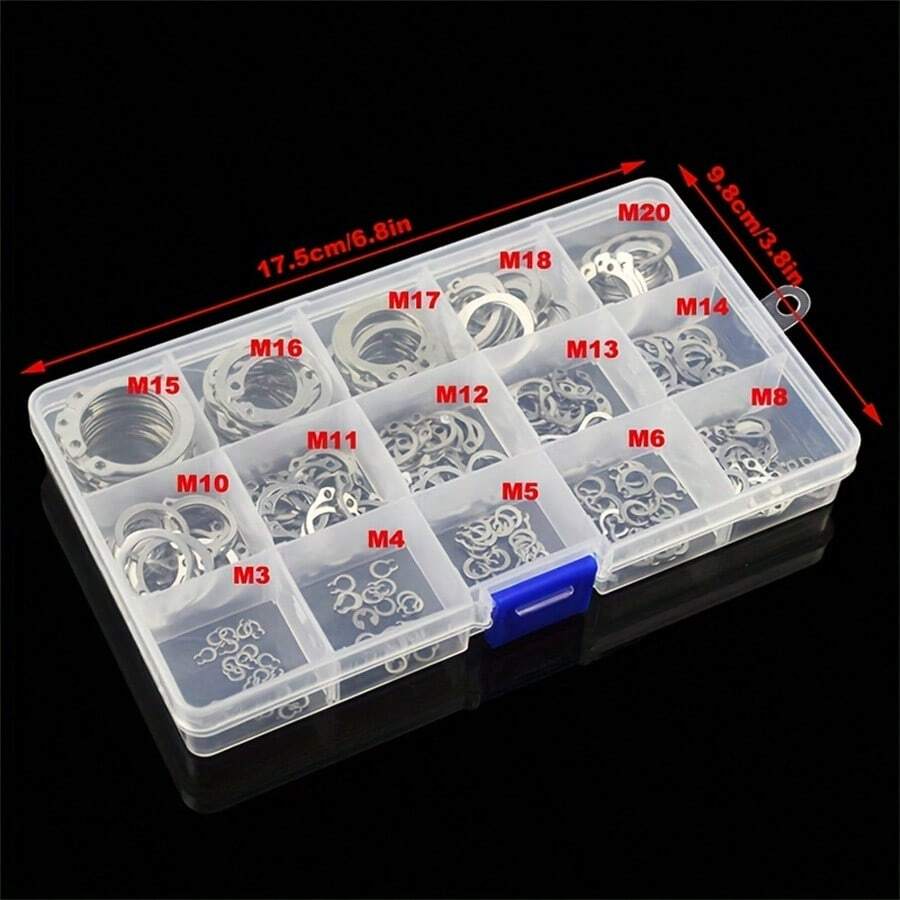 304 Stainless Steel C-Shaped Clamp Collar Kit, With External Clip For ...