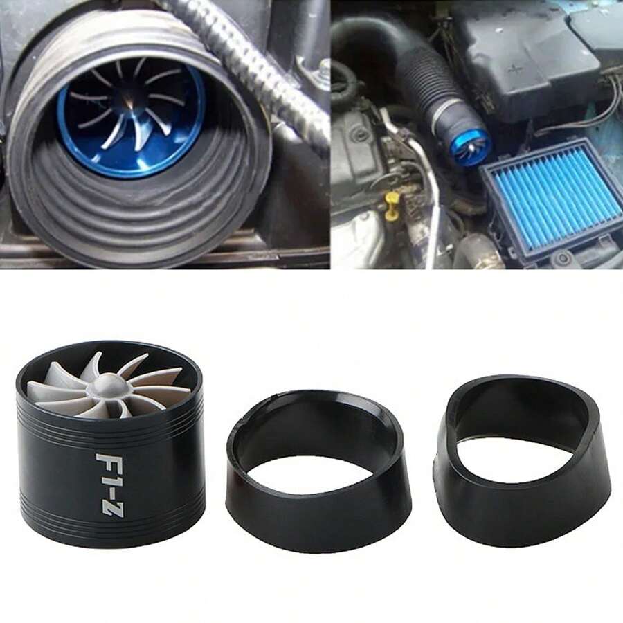 Car Turbocharger Turbine Engine Air Intake Power Enhancement Black ...