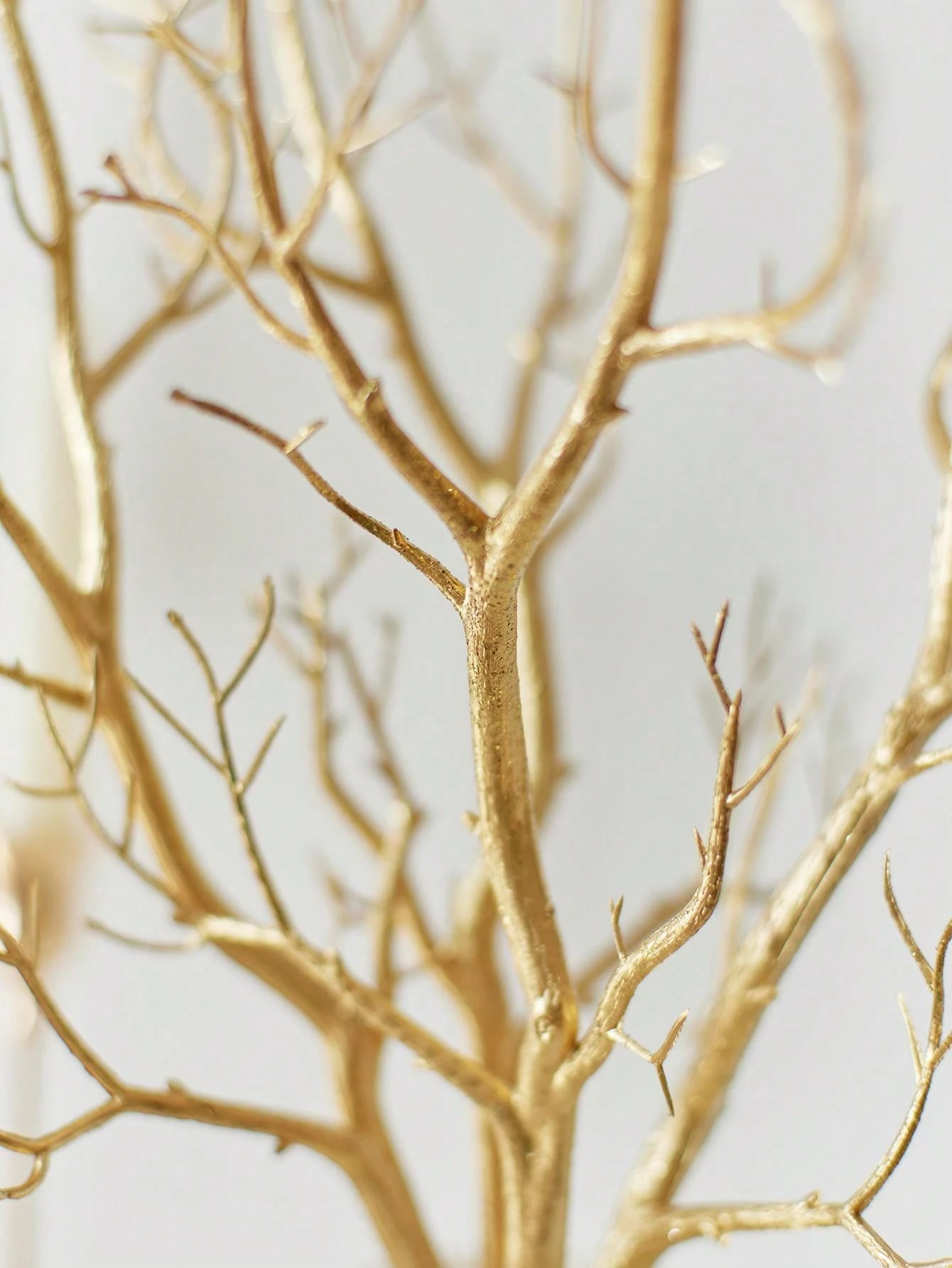 1pc/5pcs Glitter Gold Branches Plastic Artificial Fake Antler Shaped ...