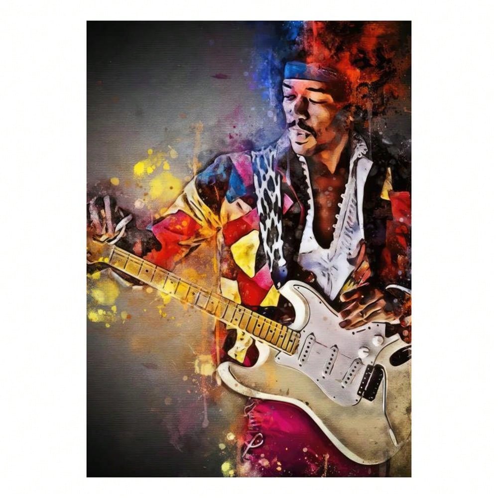 One Piece Of Vintage Style Guitar Art Wall Decoration Poster ...