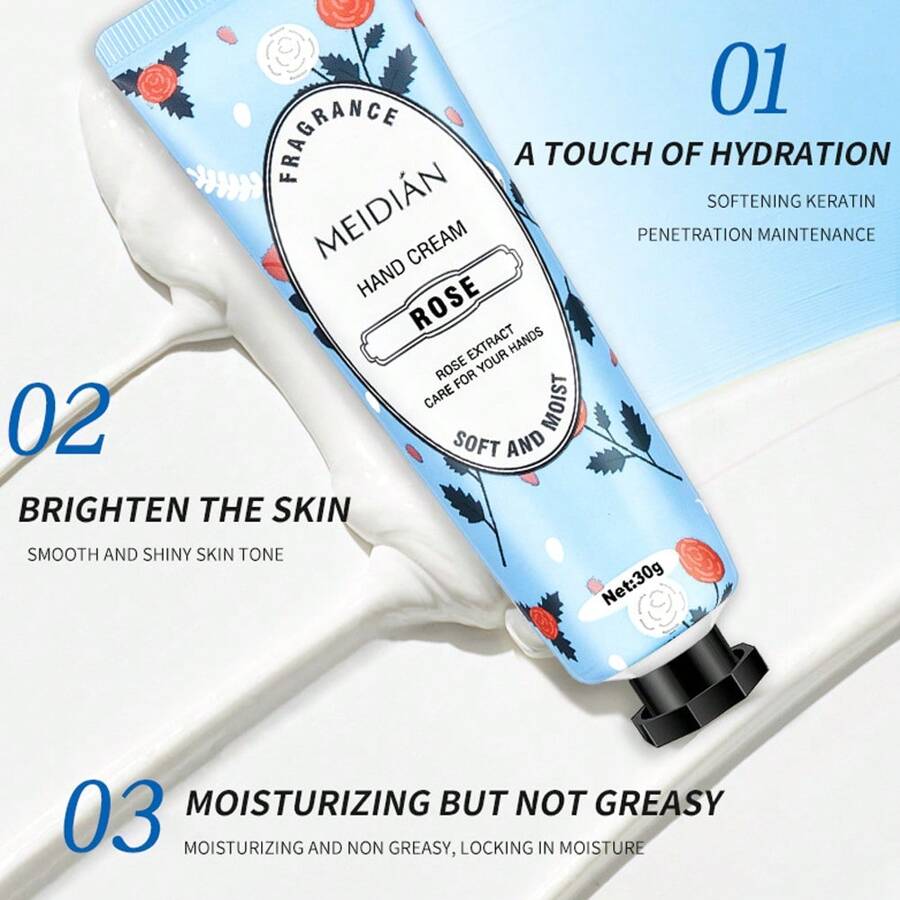 Flower Fragrance Hand Cream Moisturizing And Moisturizing 5-Pack Hand Cream Set | SHEIN USA