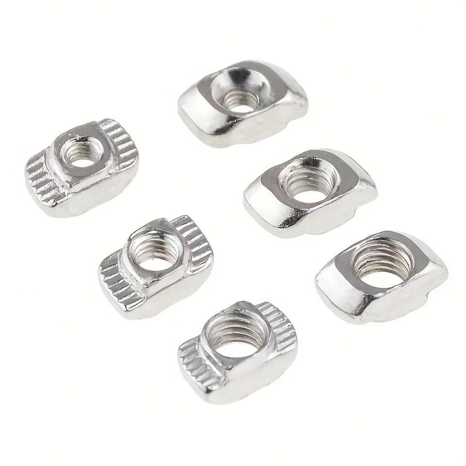 50pcs T-Sliding Nut Block Set For 2020 Series Aluminum Profile T-Slot. Including M3 M4 M5 Hex ...