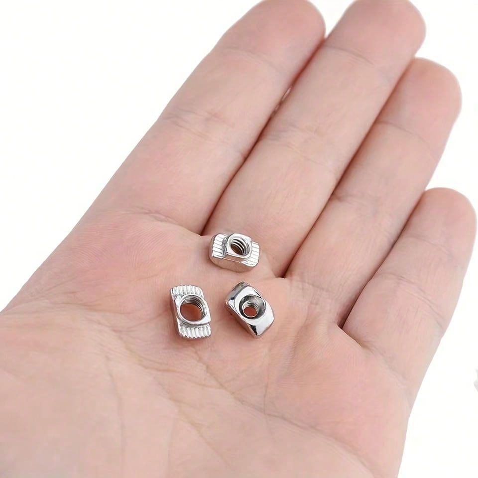 50pcs T-Sliding Nut Block Set For 2020 Series Aluminum Profile T-Slot. Including M3 M4 M5 Hex ...