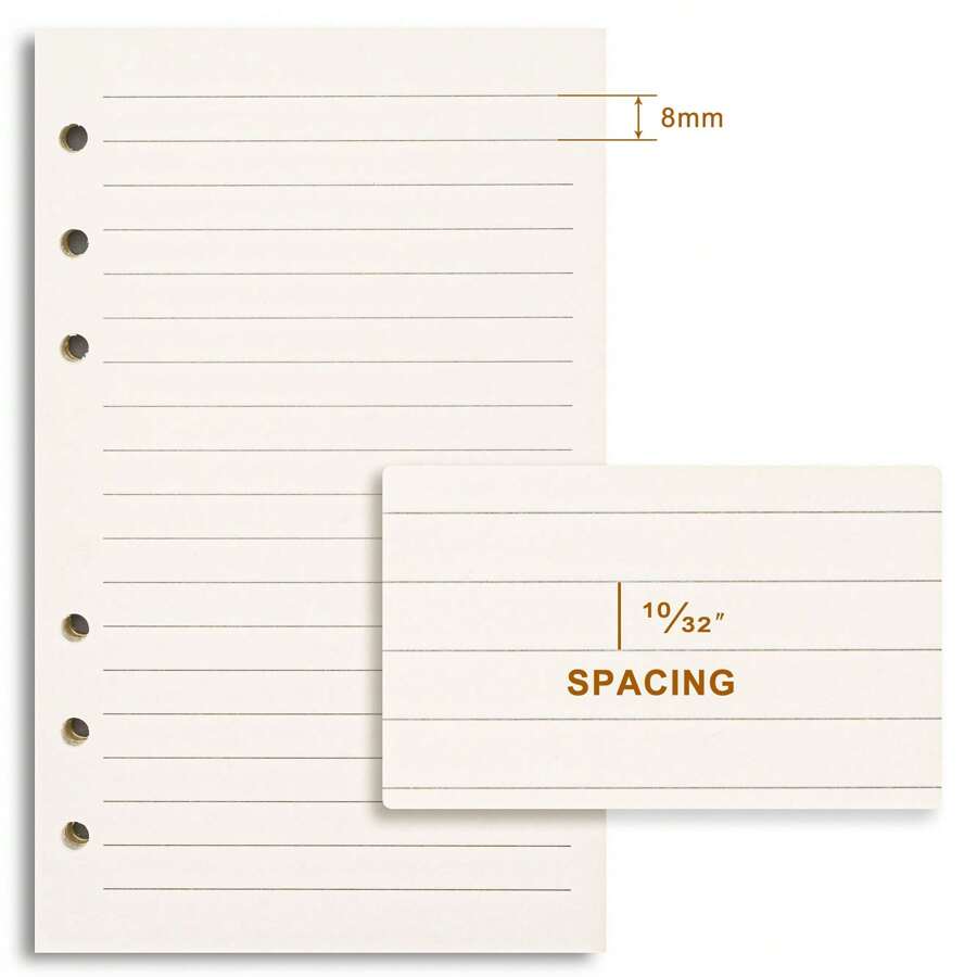 Refills Lined Paper, Refillable A5 A6 Paper For 5x7 Journal Notebook ...