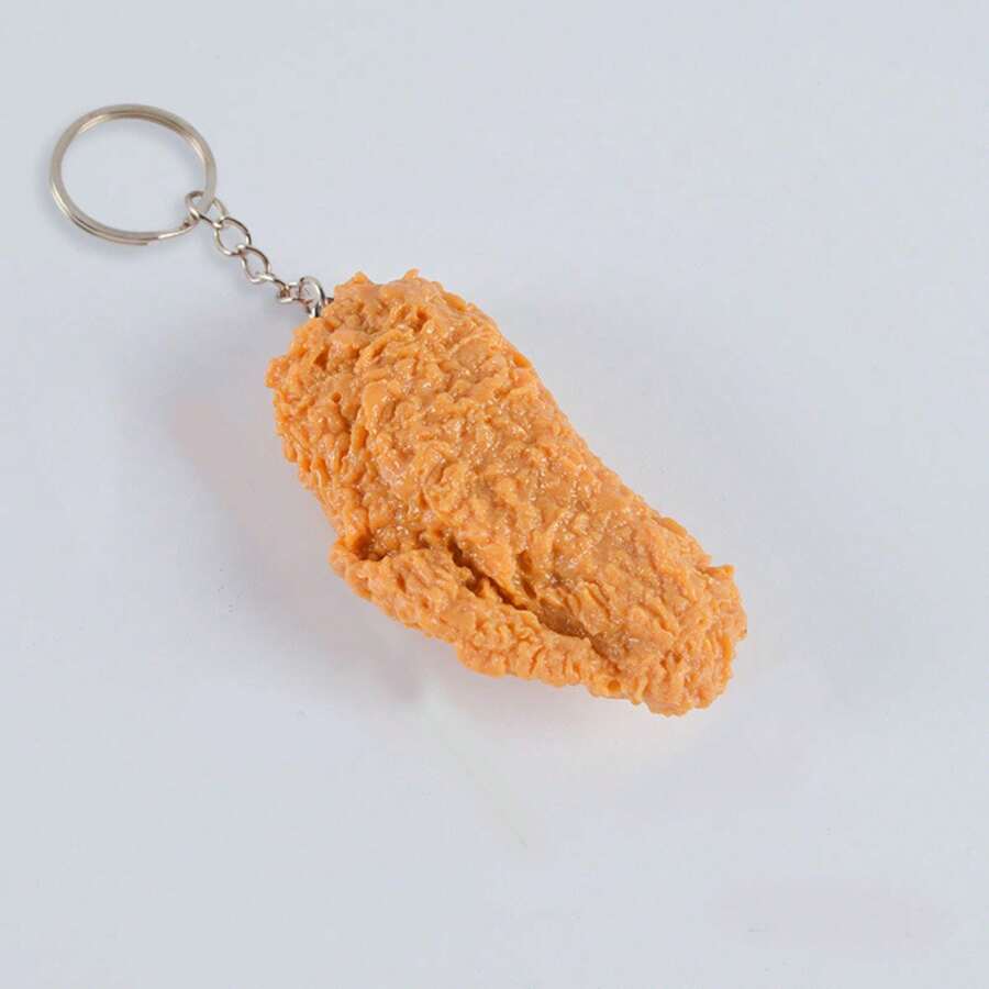 1pcCreative Chicken Nugget Fries Keychain, Kawaii Key Chain Keyring For ...