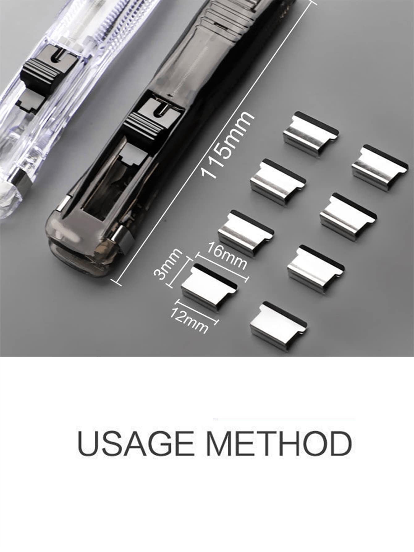 1pc Ins Creative Paper Fastener File Clip Machine Tool For Fixing Exam ...