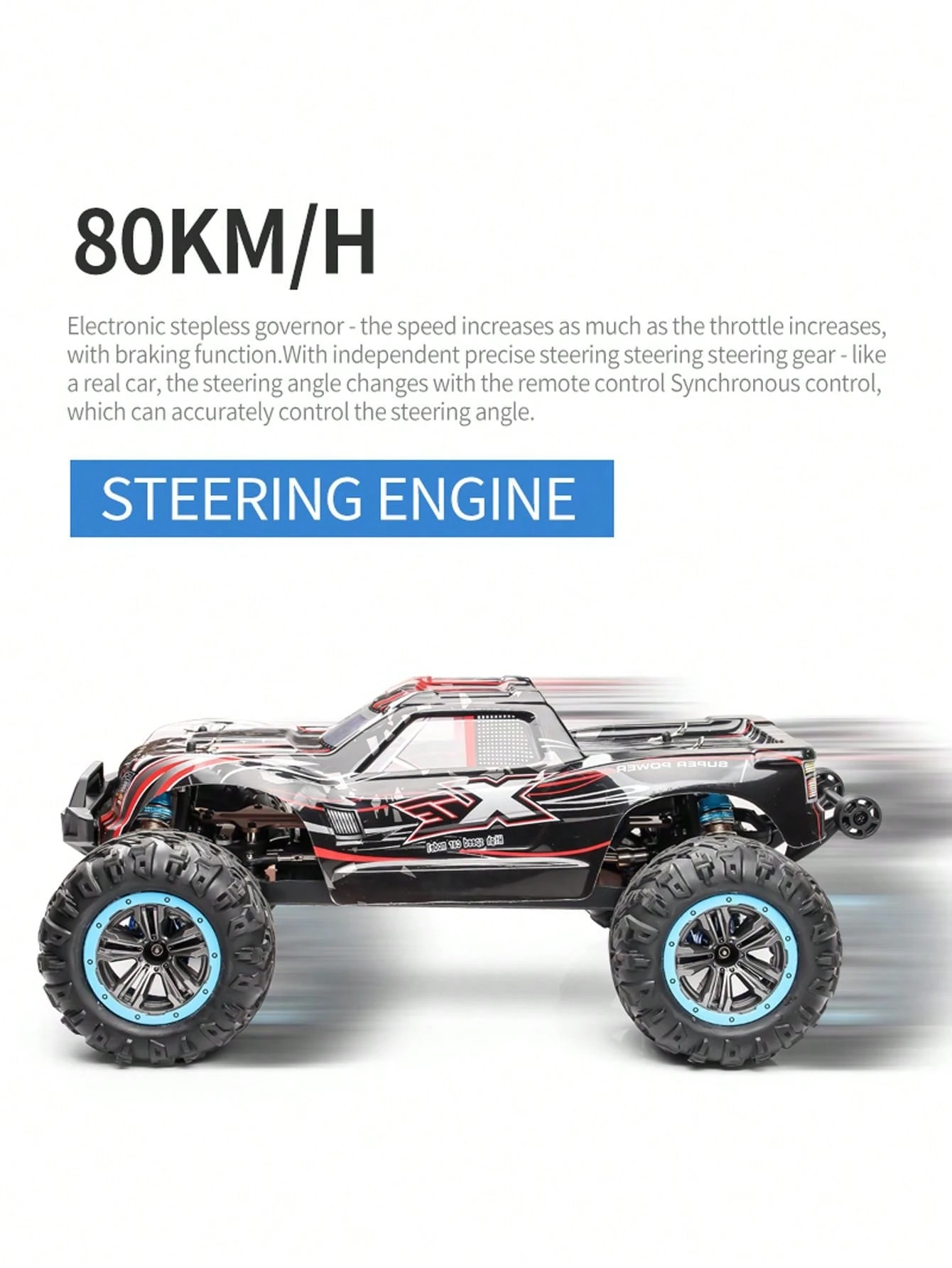 Brushless 4wd Remote Control Car, 1:10 High Speed Four-Wheel Drive Off ...