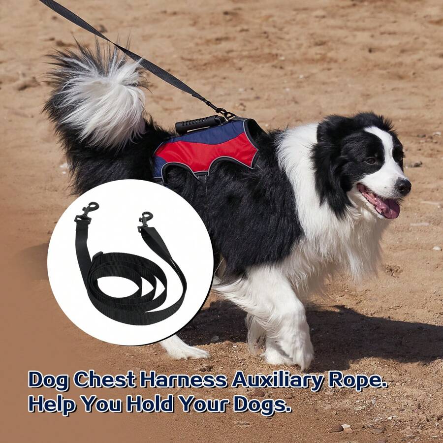 Dog Chest And Back Traction Harness, Reflective And Sturdy With Handle ...