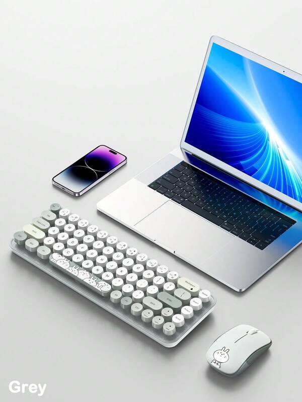 Cartoon Personalized Wireless Keyboard And Mouse Set Office Home Tablet ...