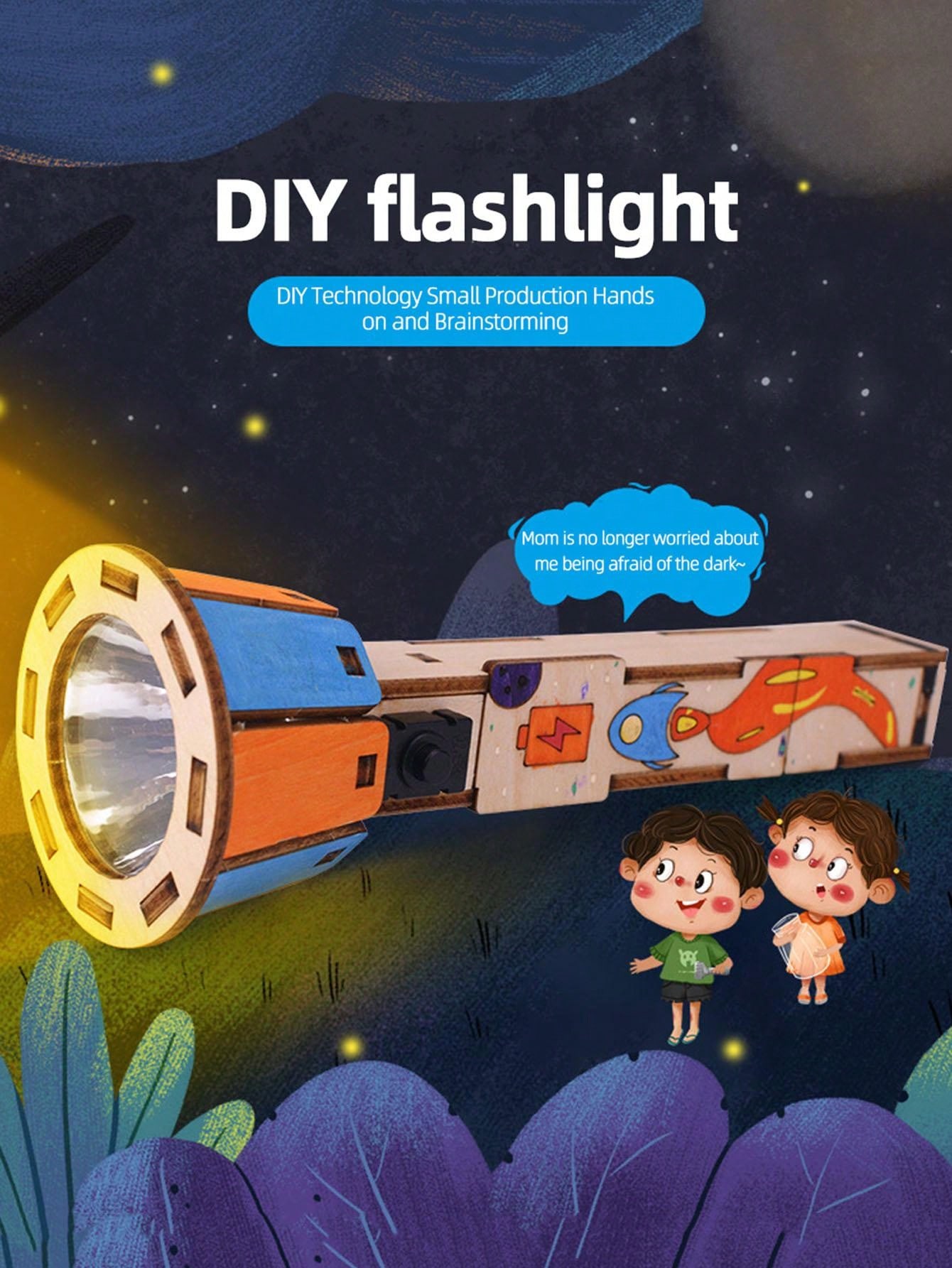DIY Flashlight DIY Science Experiment Kit & Education Model Toy Physics ...