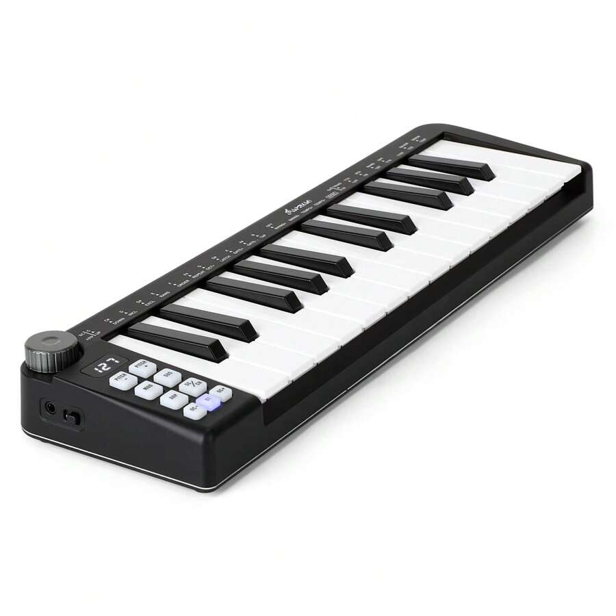 Asmuse 25 Key Usb Midi Keyboard Bluetooth Sensitive Keys Midi