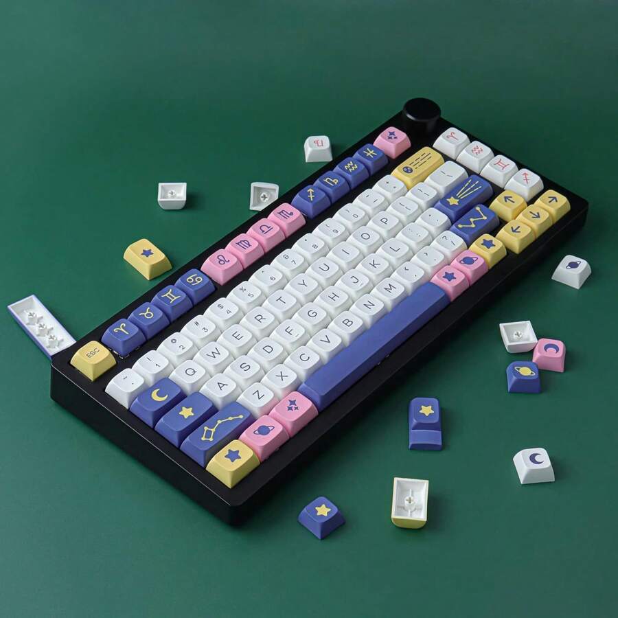 132 Keys PBT Keycaps Set Constellation XDA Profile Dye Sublimation ...