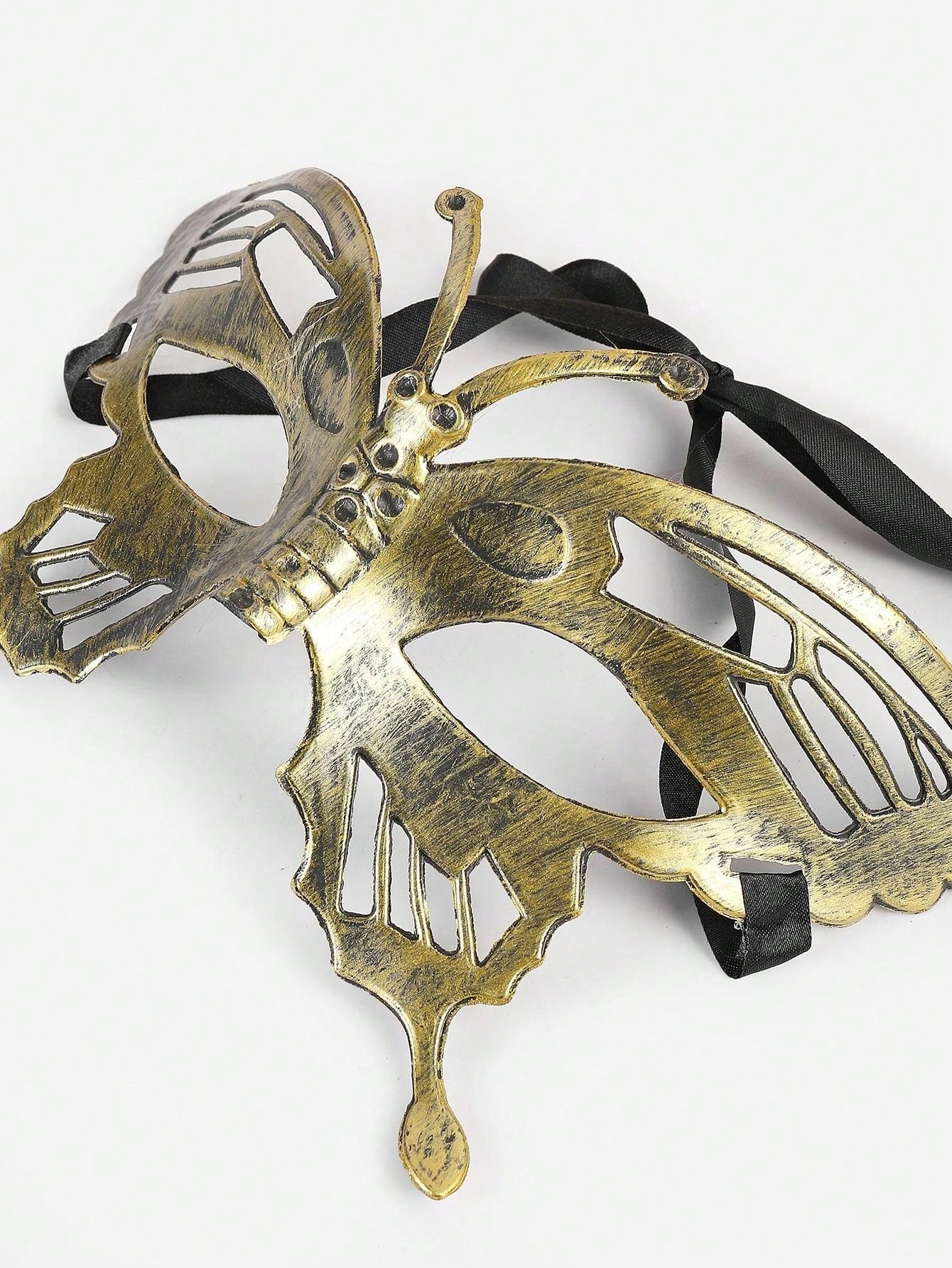 1pc Ladies Masquerade Golden Butterfly Decorative Face Mask | SHEIN USA