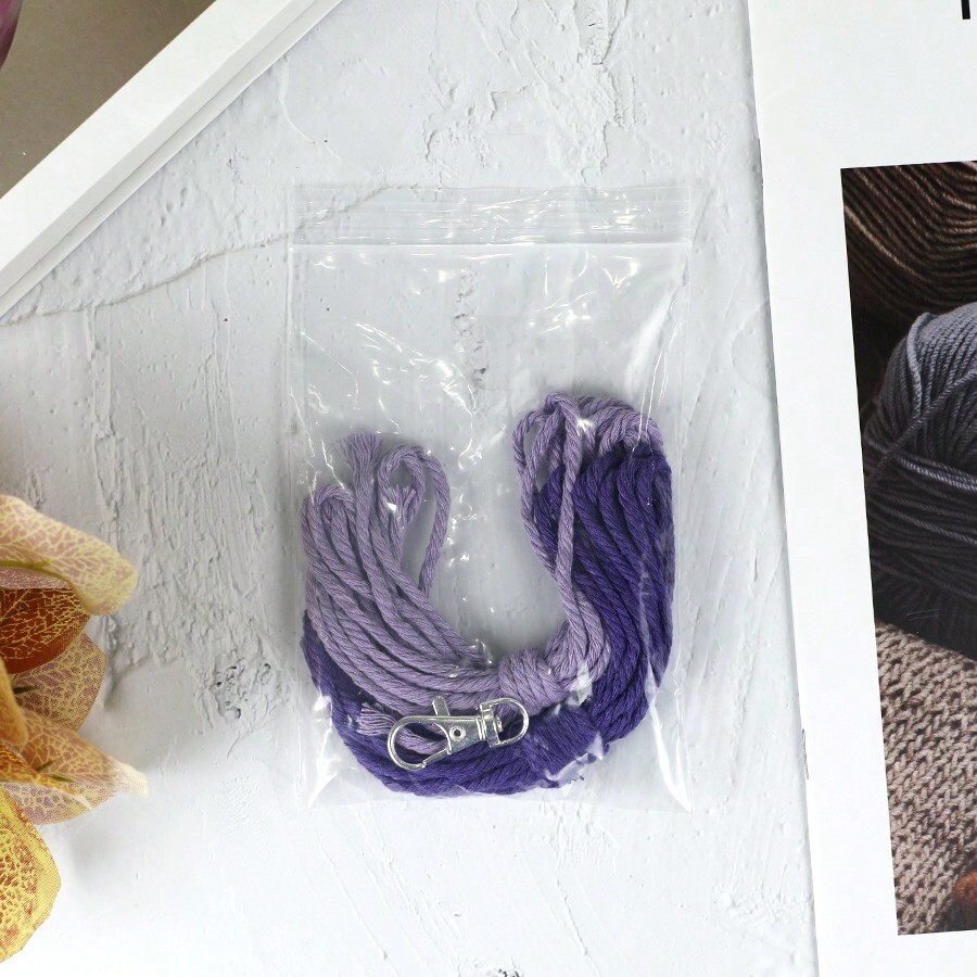 Diy Handmade Macrame Heart Keychain Kit With Colorful Strings, Suitable ...