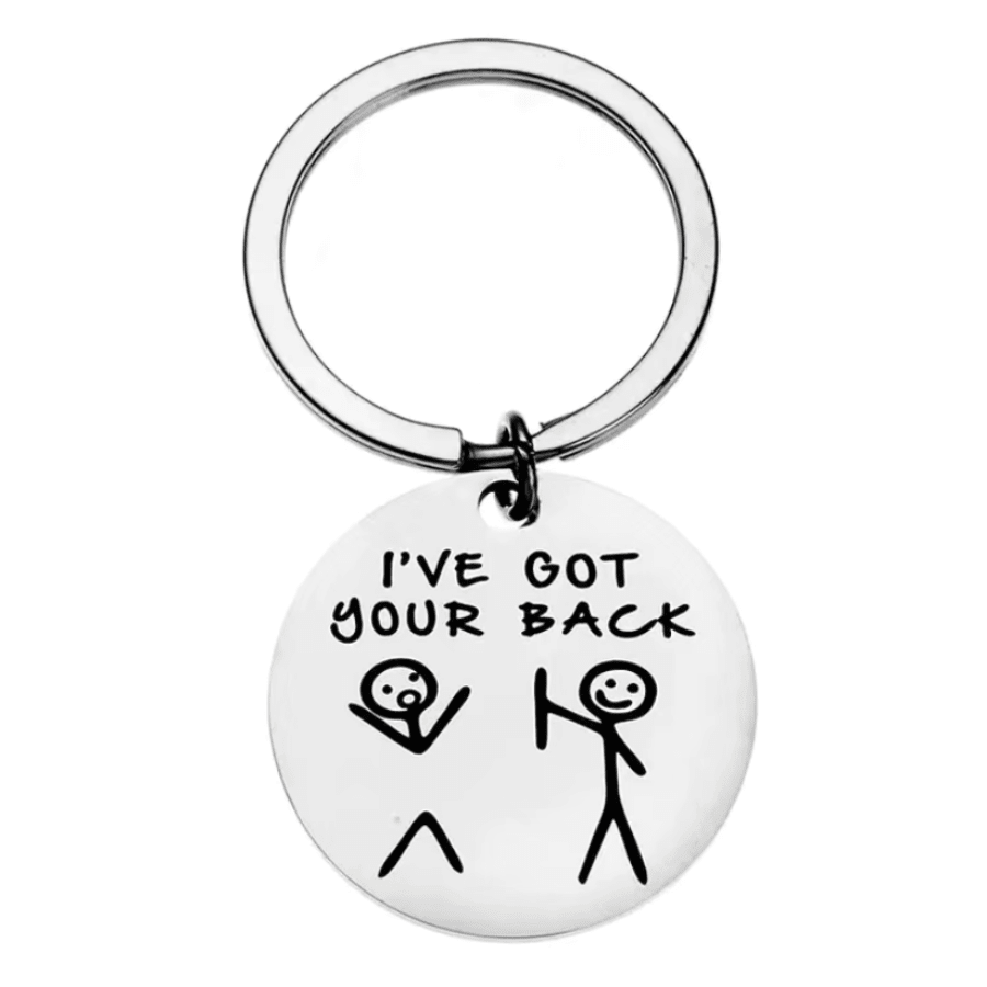 1pc,Funny Stick Figure Best Friend Keychain For Men - Always Have Your ...