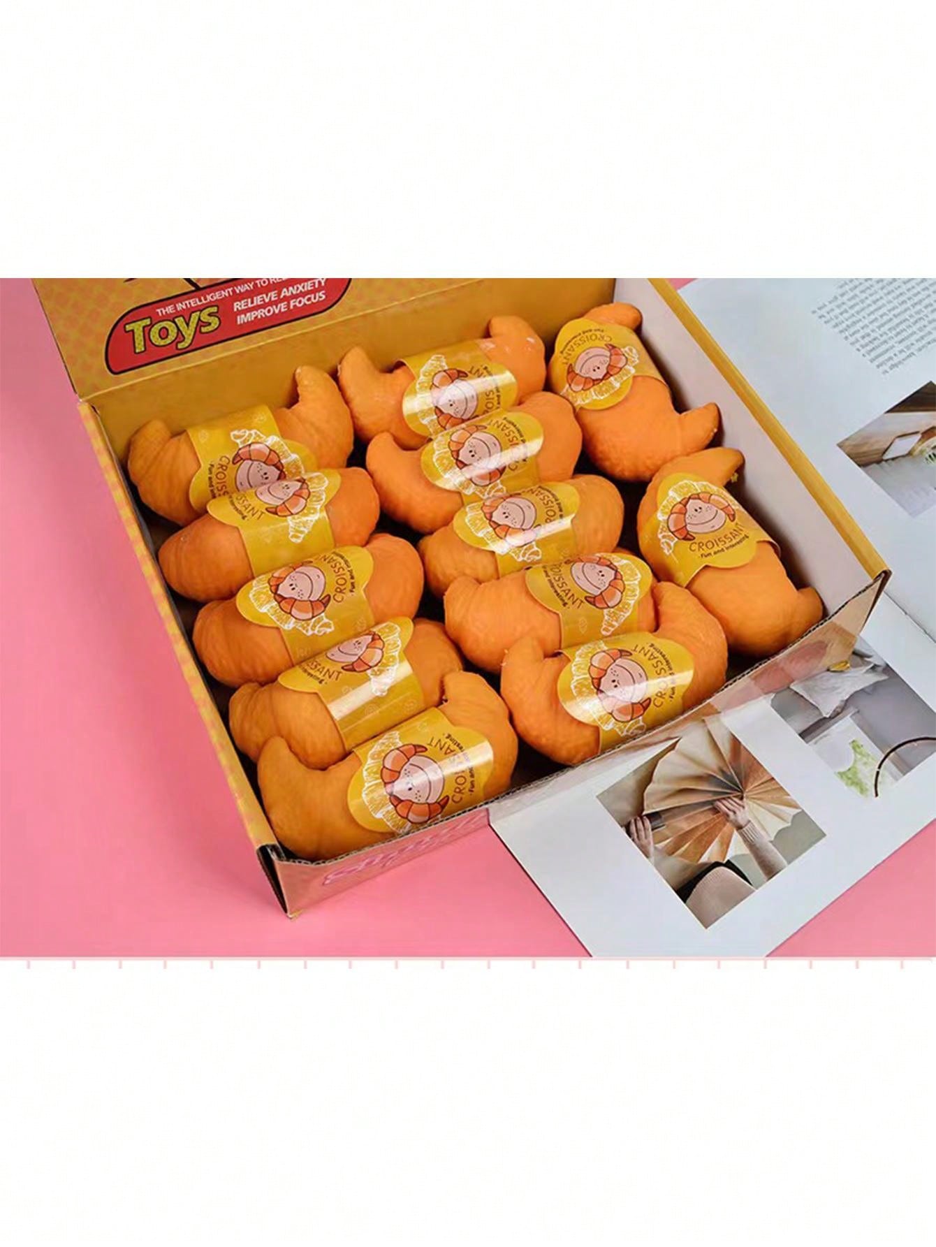 Stress Relief Toy Squishy Bread, Shape Of Croissant Horn, Simulation ...