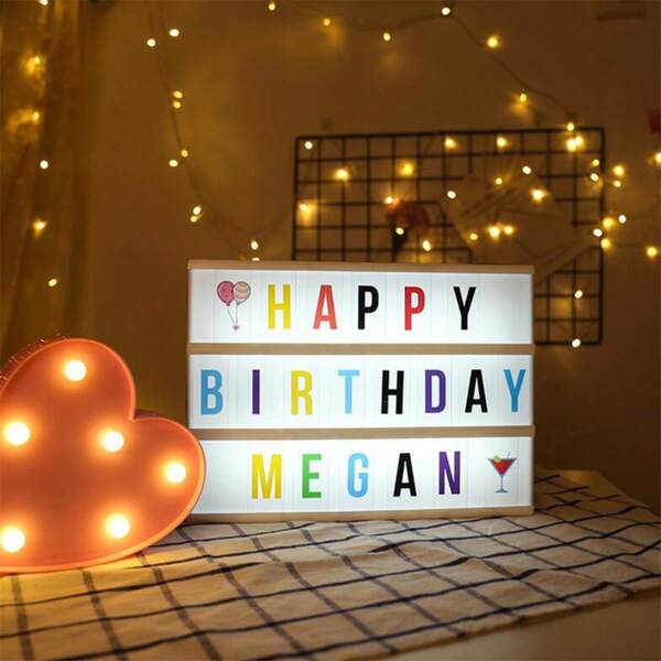 LED Letter Light Box, A6 Light Box, Decorative Light Handwriting Light ...